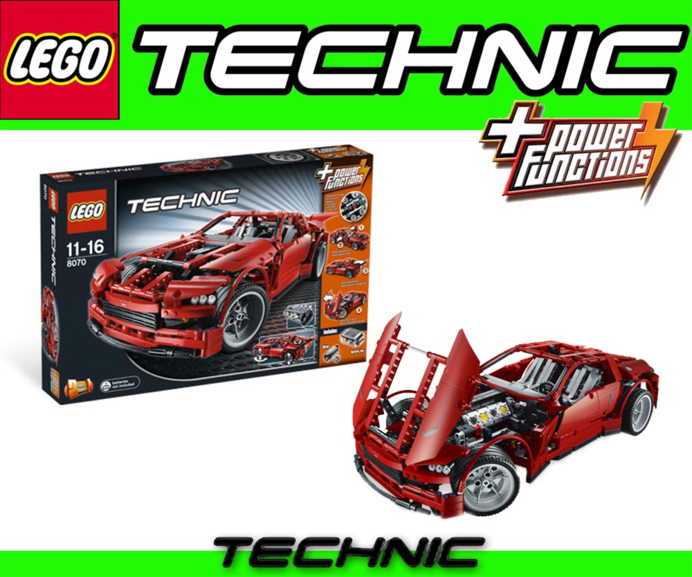LEGO TECHNIC 8070 Super Car 2 in 1 With Power Functions | eBay